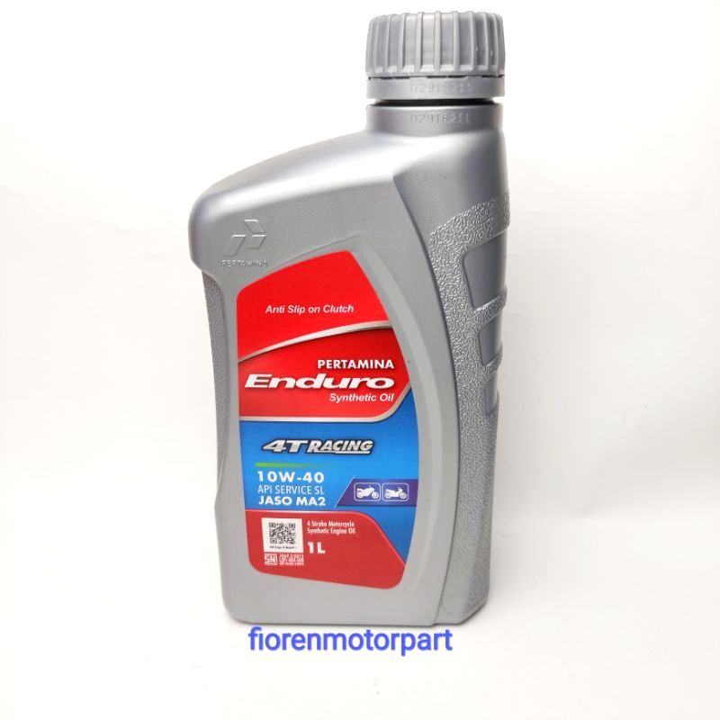 Jual OLI PERTAMINA ENDURO 4T RACING SYNTHETIC OIL 10W-40 API SERVICE SL JASO MA2 1L ORIGINAL ...