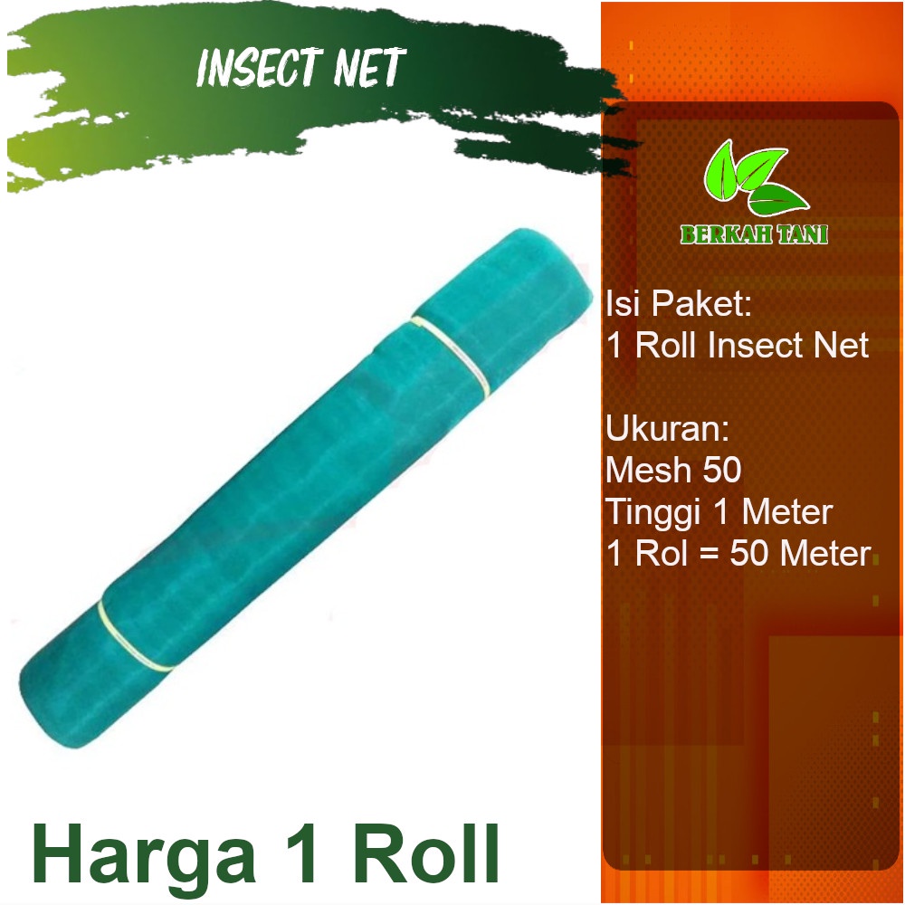 Jual Insect Net Insek Net Jaring Serangga GreenHouse Hijau 1 Roll Cap ...