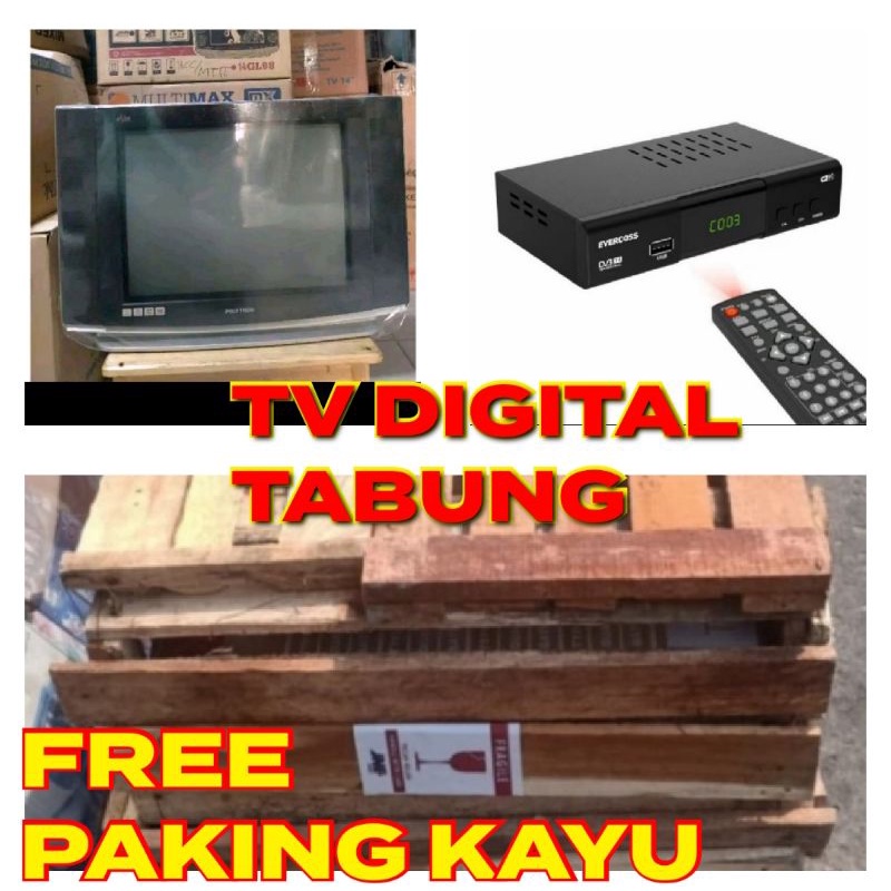 Jual TV DIGITAL TABUNG POLYTRON 21 inch | Shopee Indonesia