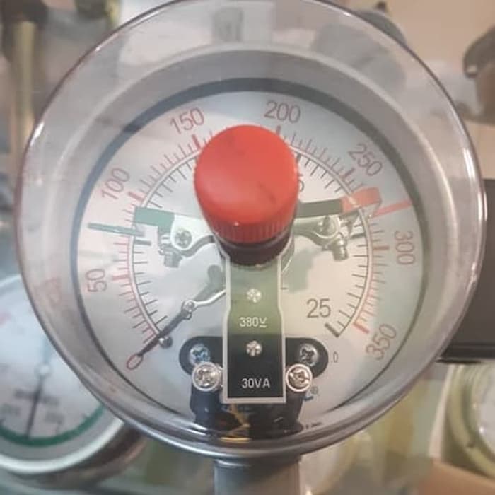 Jual Pressure Gauge with Electric Contact / pressure gauge switch 25kg ...