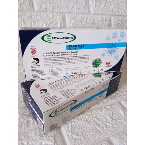 Jual Alat rapid antigen swab New clungen test Omicron colok hidung 1Box ...