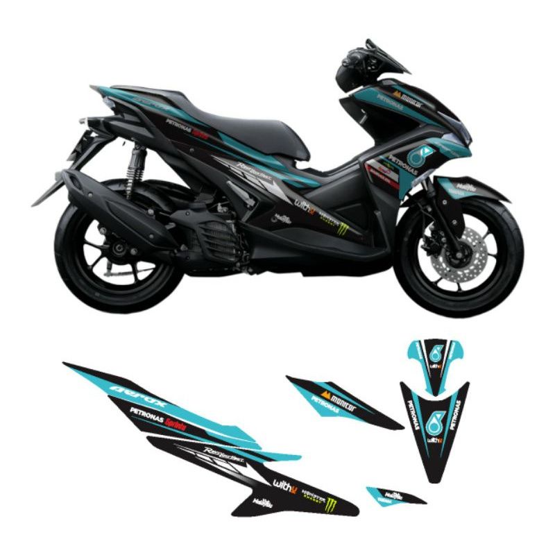 Jual STICKER STRIPING YAMAHA AEROX OLD SEMI FULL/STICKER VARIASI LIS ...