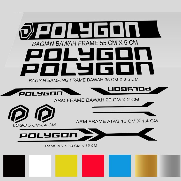 Jual sticker sepeda POLYGON cutting | Shopee Indonesia