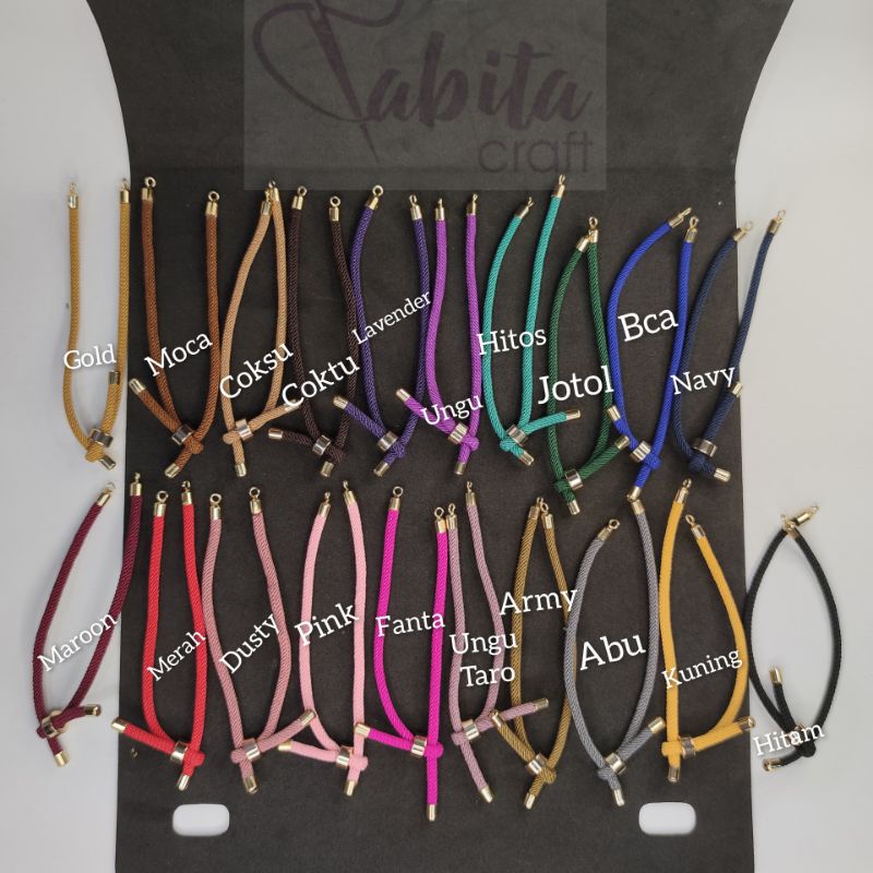 Jual Gelang Tali Serut kait Depan | gelang model Y | Shopee Indonesia