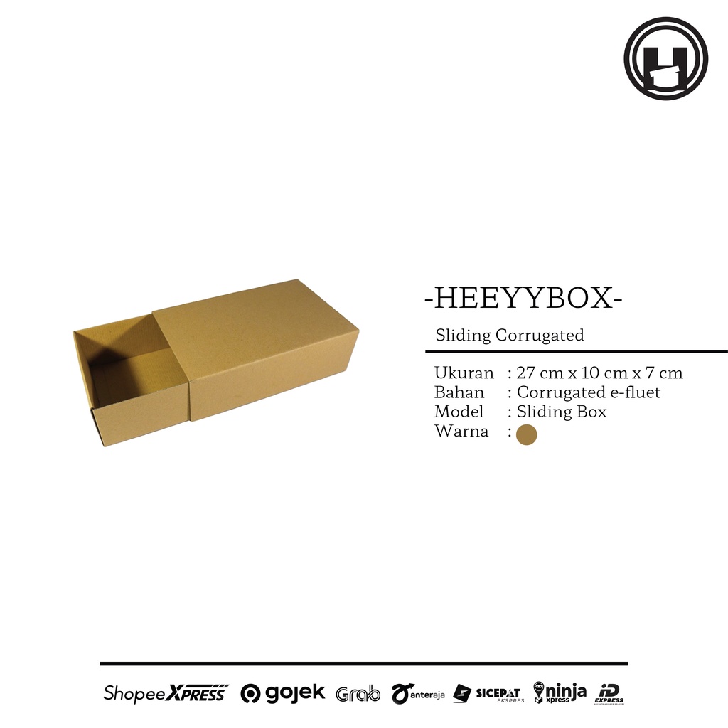 Jual box sliding polosan ready stock size 27x10x7 | Shopee Indonesia