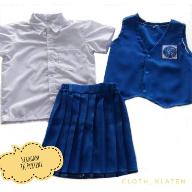 Jual Seragam TK biru putih | Shopee Indonesia