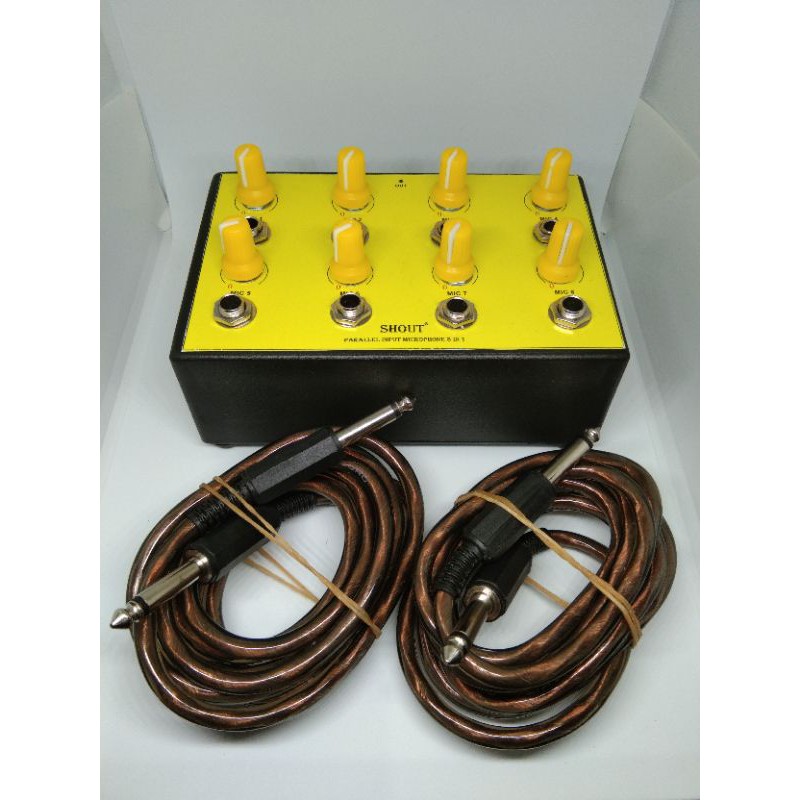 Jual Parallel / Paralel Input Mic / Microphone 8 in 1 ( Cabang Mikrofon ...