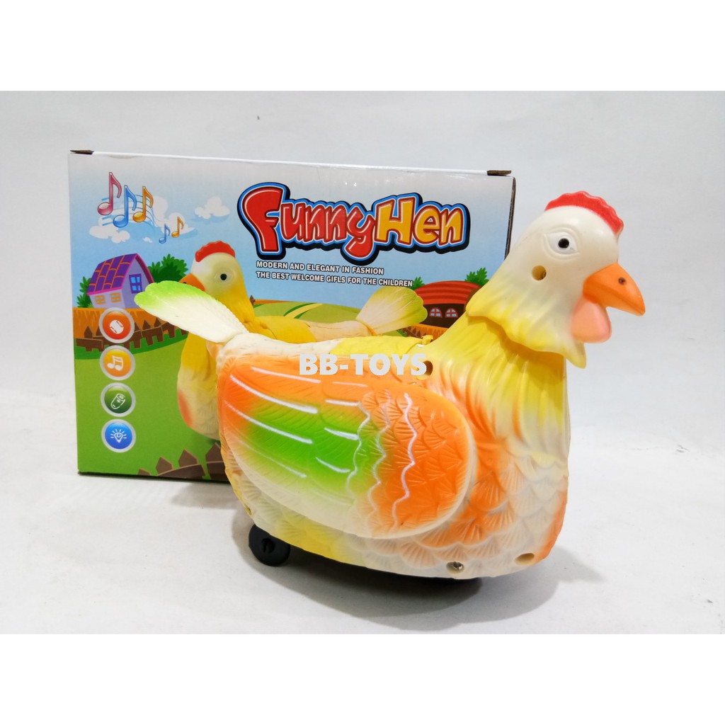 Jual Mainan Anak Funny Hen - Ayam Mainan - Battery Operated - 939A ...