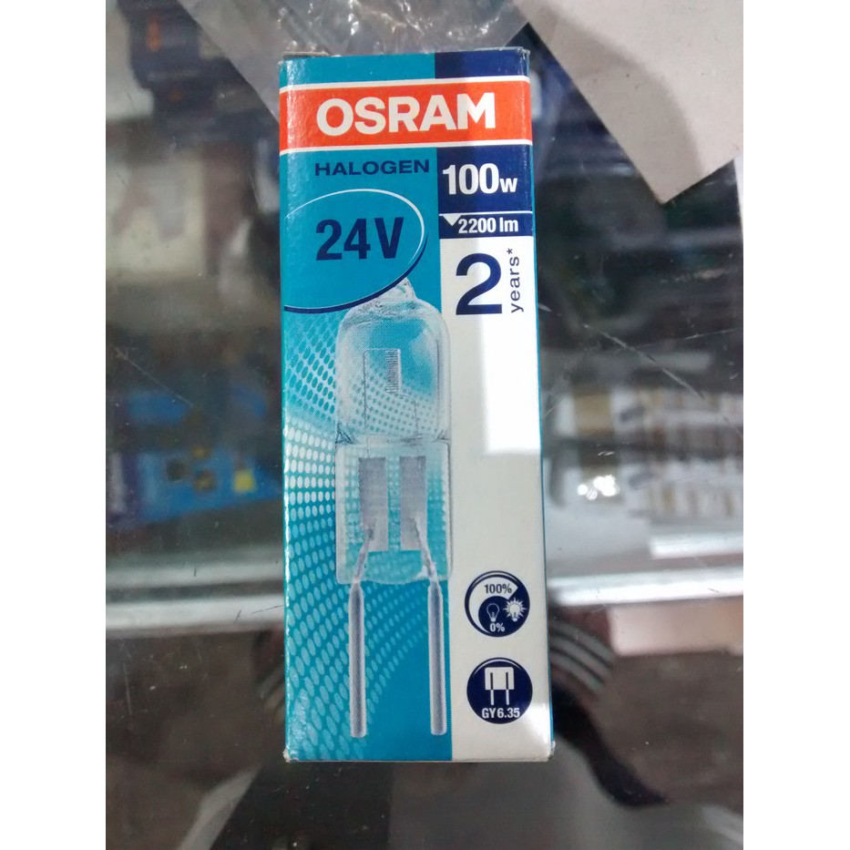 Jual Lampu Proyektor Halogen Kacang Osram 24v 24 volt 100w 100 watt ...