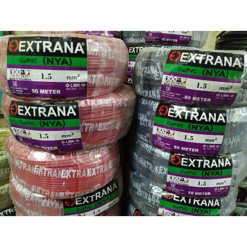 Jual EXTRANA KABEL LISTRIK TUNGGAL NYA 1,5 (50m) | Shopee Indonesia