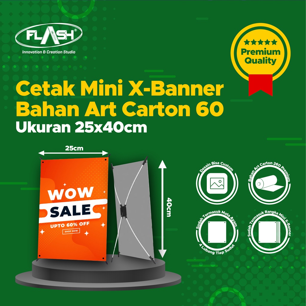 Jual Cetak Custom Mini X-Banner | Shopee Indonesia