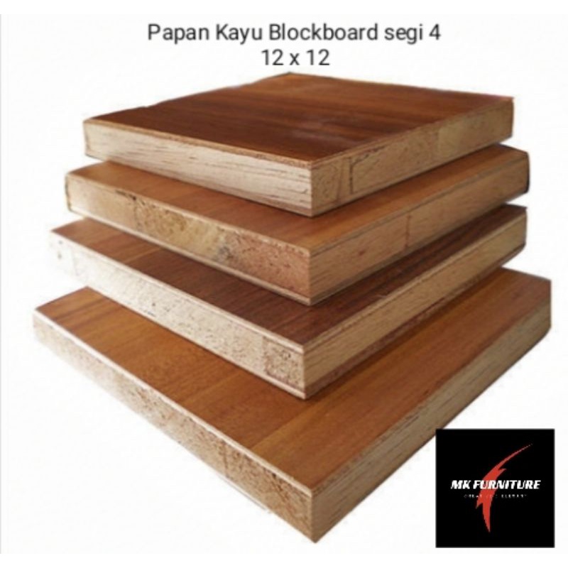 Jual Papan Kayu Blockboard Berlapis HPL ukuran 12x12 | Shopee Indonesia