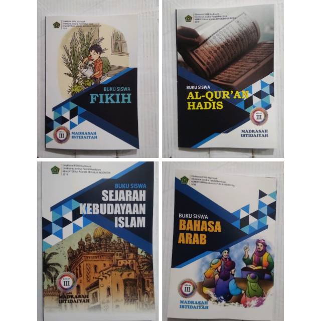 Jual BUKU SISWA MI KELAS 3 FIKIH, AL-QUR'AN HADITS, BAHASA ARAB, SKI, REVISI 2019 | Shopee Indonesia