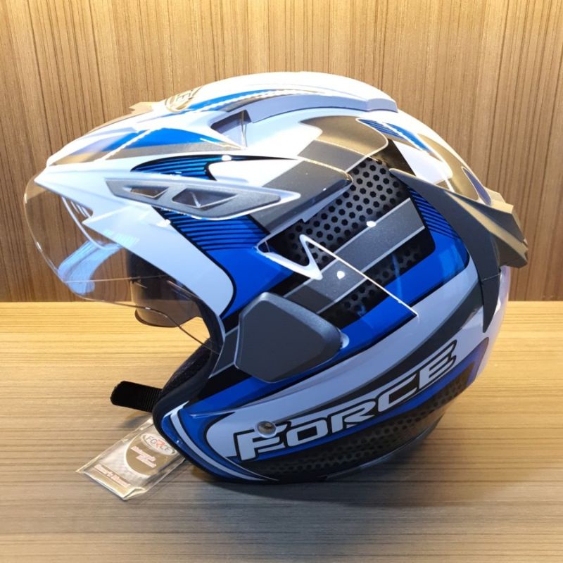 Jual Helm Half Face Dewasa SNI Double Visor Anti Pecah Cassanova White ...