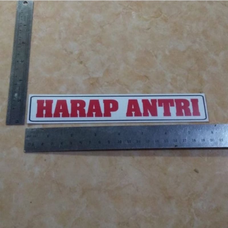 Jual STICKER DINDING TANDA HARAP ANTRI | Shopee Indonesia