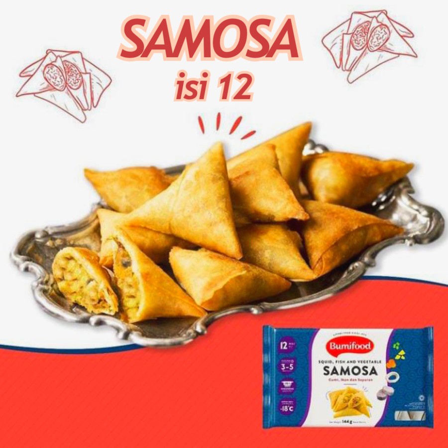 Jual KC Frozen - BUMIFOOD Samosa Kari India Isi 12 Pcs / Samosa India ...