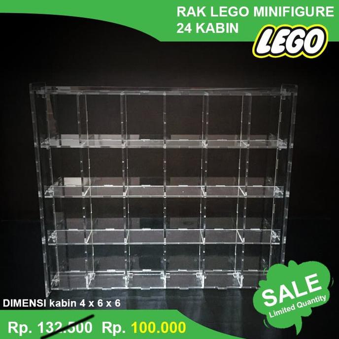 Jual Spesial Rak Lego Minifig Isi 24 Bahan Akrilik M46 (Sale Sale Sale ...