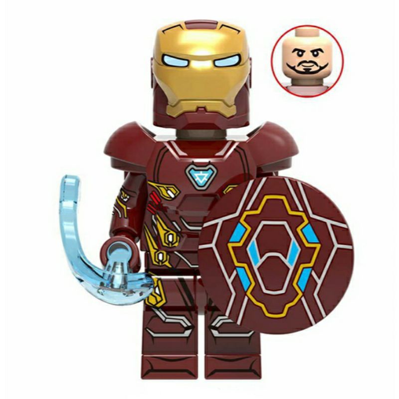 Jual Mainan Balok Minifigure Iron Man MK 50 With Alternate Nano-Shield ...
