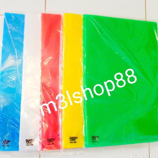 Jual Map L / map bening / clear sleve folder one folio f4 - Putih ...