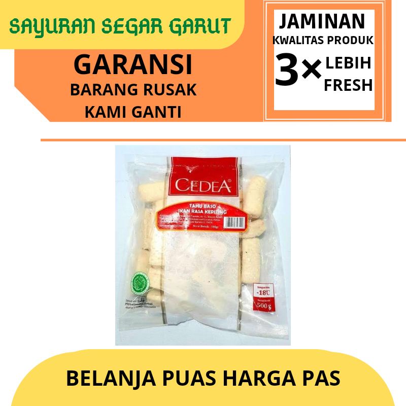 Jual Cedea Bakso Tahu Tofu 500gr Frozen Food Seafood by Sayuran Sagar ...