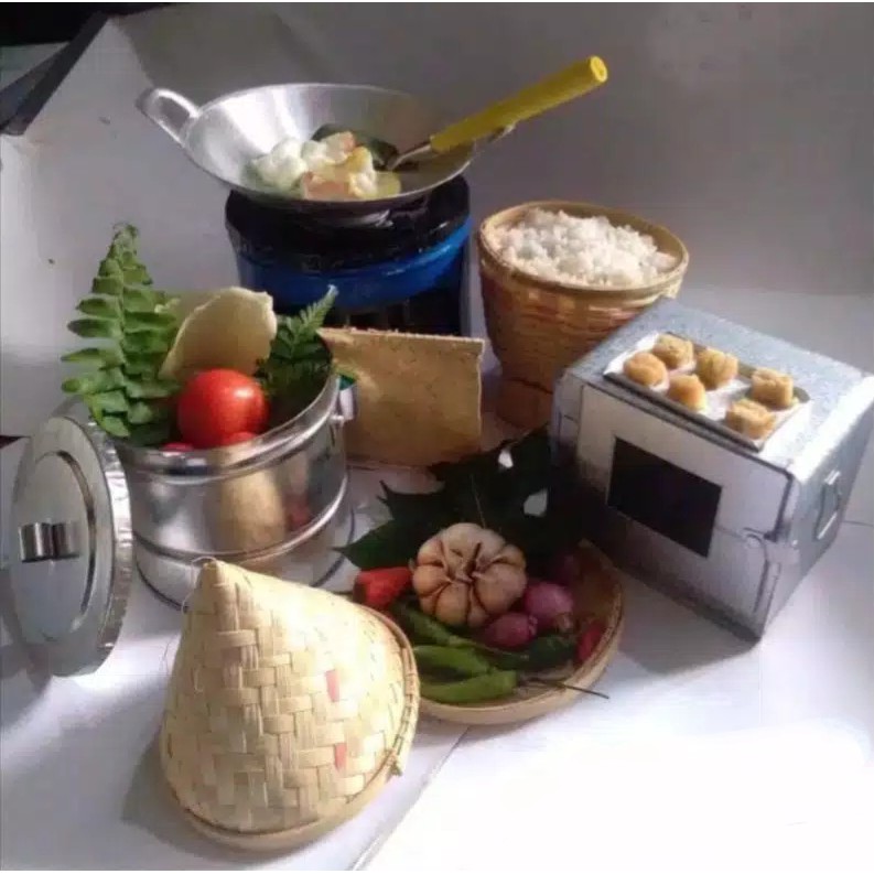 Jual Kitchen Set Mainan Masak Masakan Anak / Kompor Mini Bakul Set ...