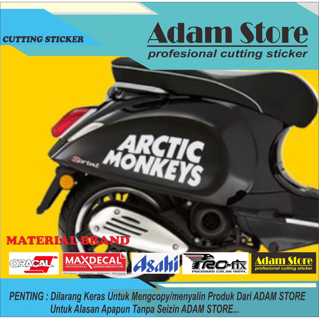 Jual AM62 stiker motor vespa matic / sticker vespa / stiker variasi ...