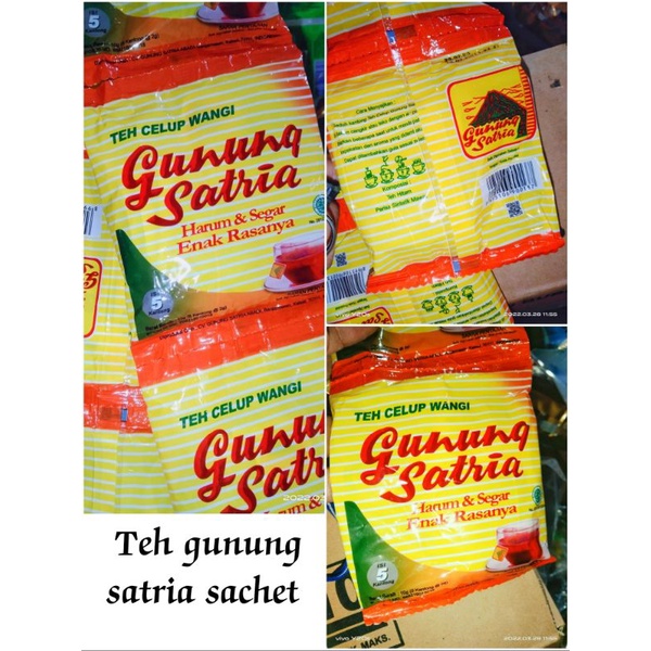 Jual (Bisa cod)ready teh gunung satria kemasan sachet rentengan ...