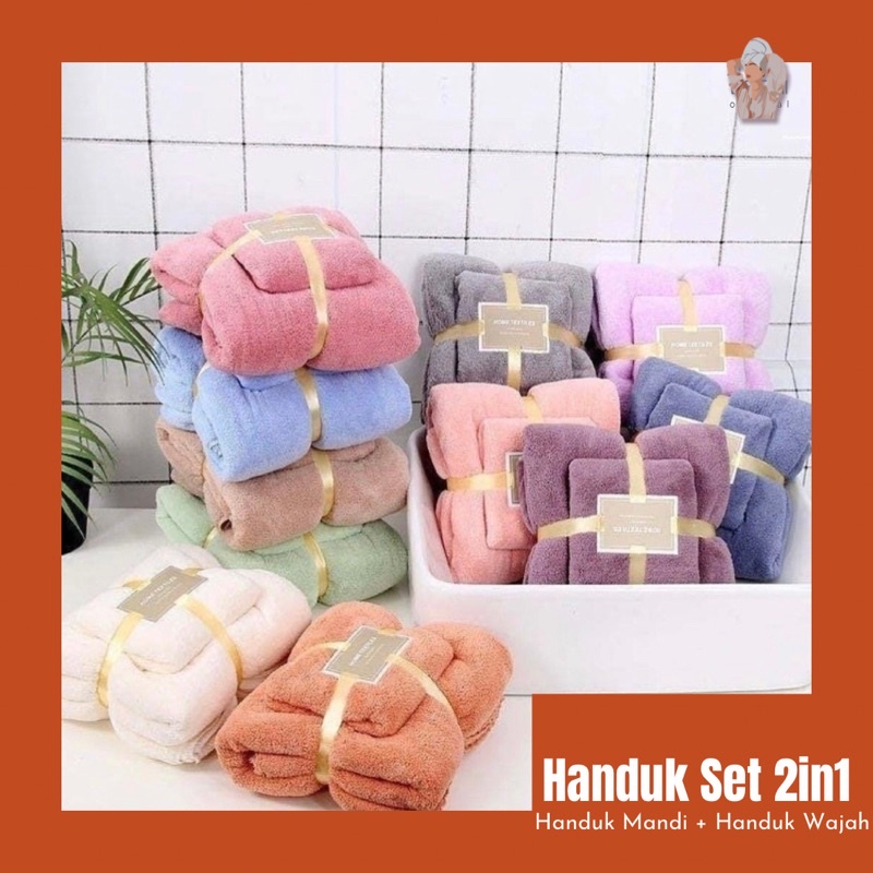 Jual Handuk Sultan Set 2in1 Premium Handuk Mandi dan Handuk Wajah ...