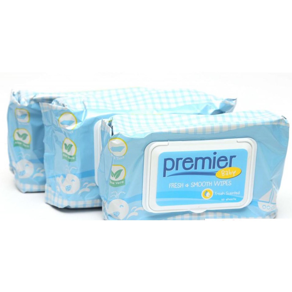 Jual Premier Tissue Wipes 50 Sheet Bundle 3 pack - Tisu Basah Bayi ...