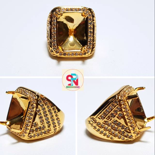 Jual Ring / Emban Micro Setting Desain Emas 24k Super Full Zirconnya ...