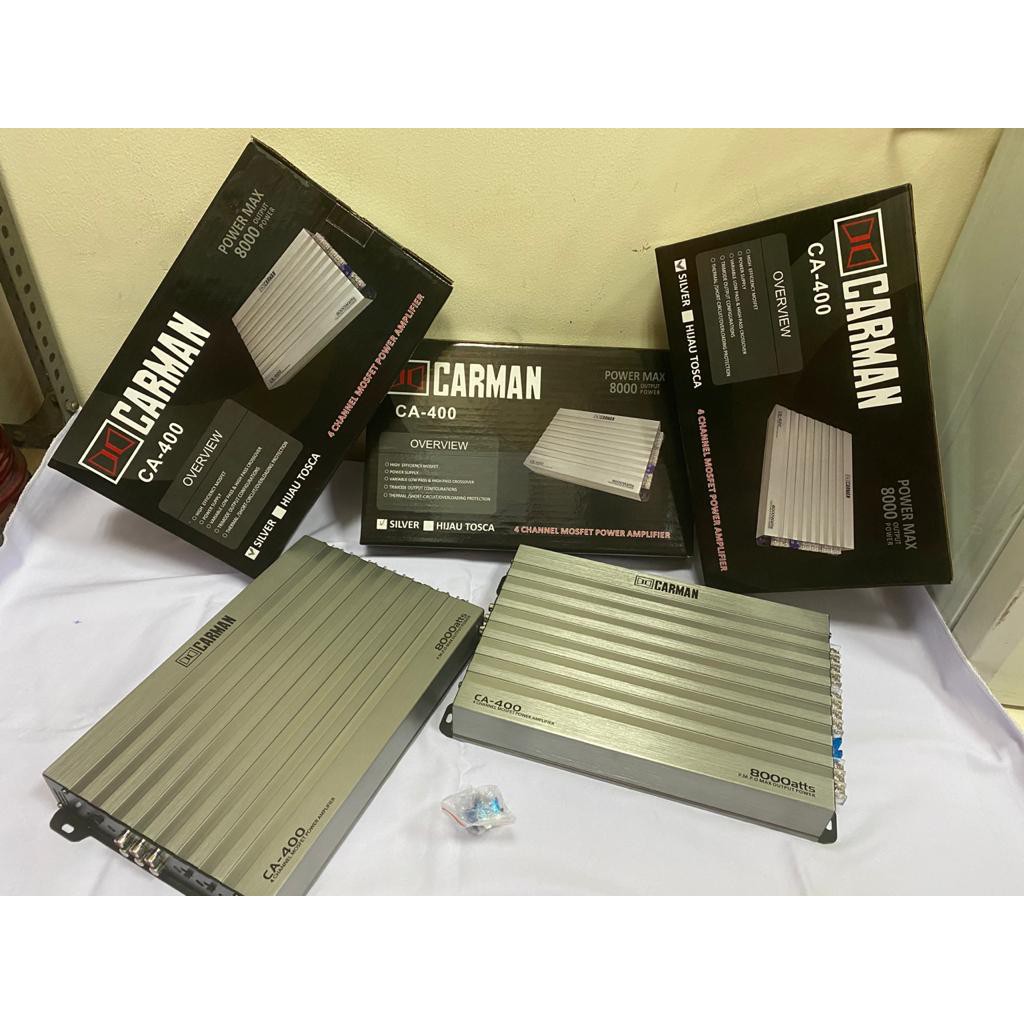 Jual Power Amplifier Mobil Carman Ca-400 8000Watt 4 Channel | Shopee ...