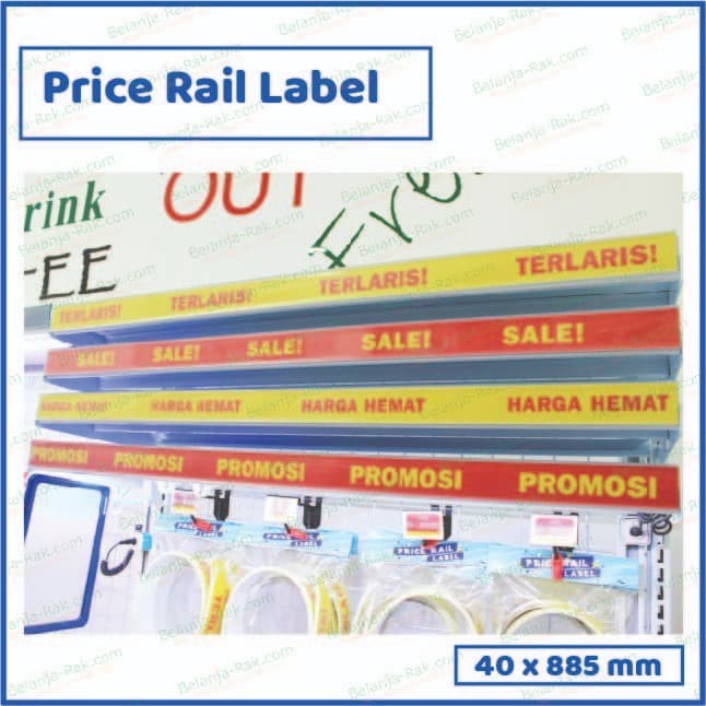 Jual Price Rail Label Harga Hemat 1 Pack isi 24pcs | Shopee Indonesia