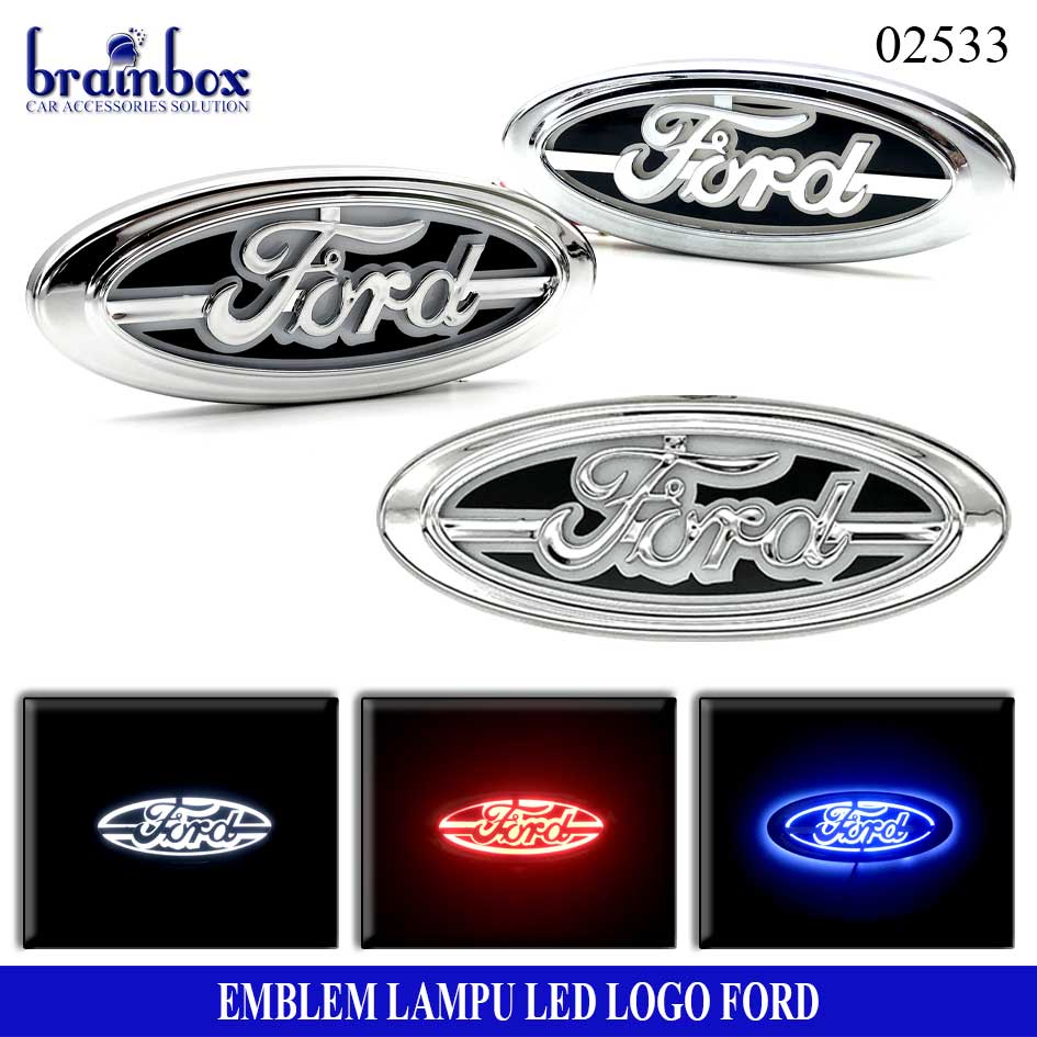 Jual HIGH QUALITY Car Logo Light Ford Emblem Mobil Lampu Car Logo LED ...