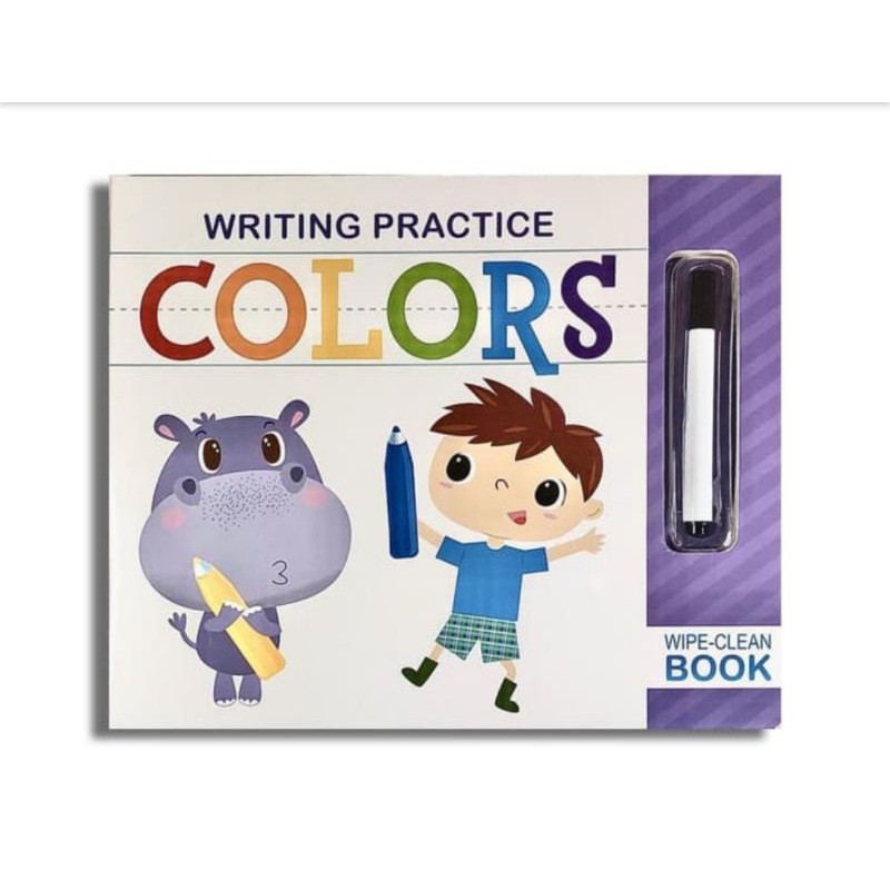 Jual WRITING PRACTICE: COLORS WIPE-CLEAN BOARD BOOK BUKU ANAK BELAJAR ...