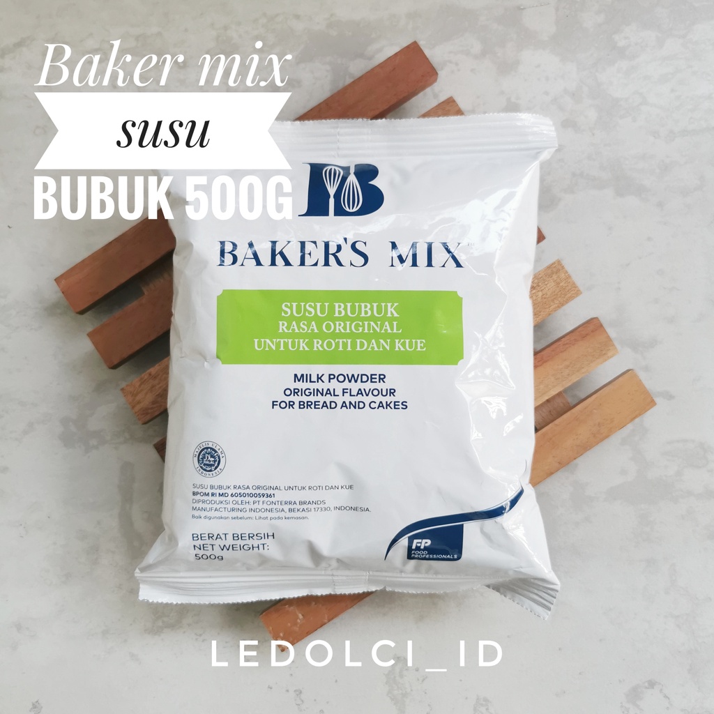Jual SUSU BUBUK BAKER MIX BAKERS MIX 500 GRAM (MILK POWDER SUSU BUBUK ...