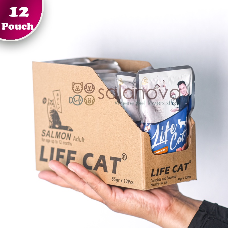 Jual 1 Box Life Cat Pouch 12 Sachet Makanan Kucing Basah | Shopee Indonesia