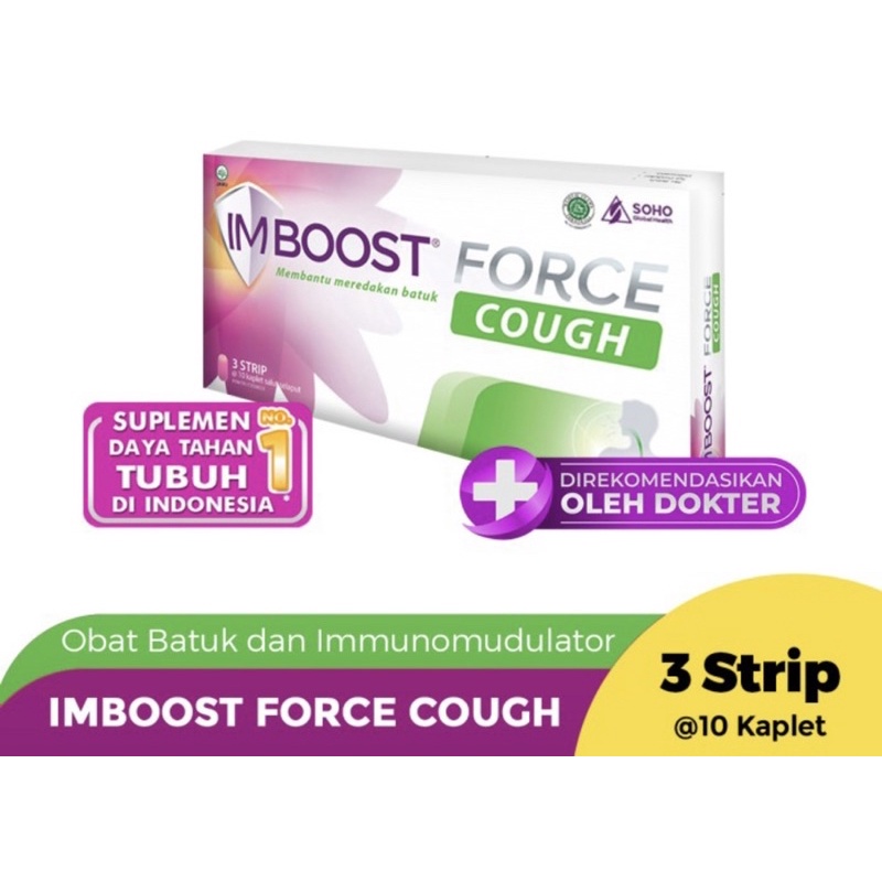 Jual Imboost force cough box 30 tablet ( meningkatkan imun & meredakan ...