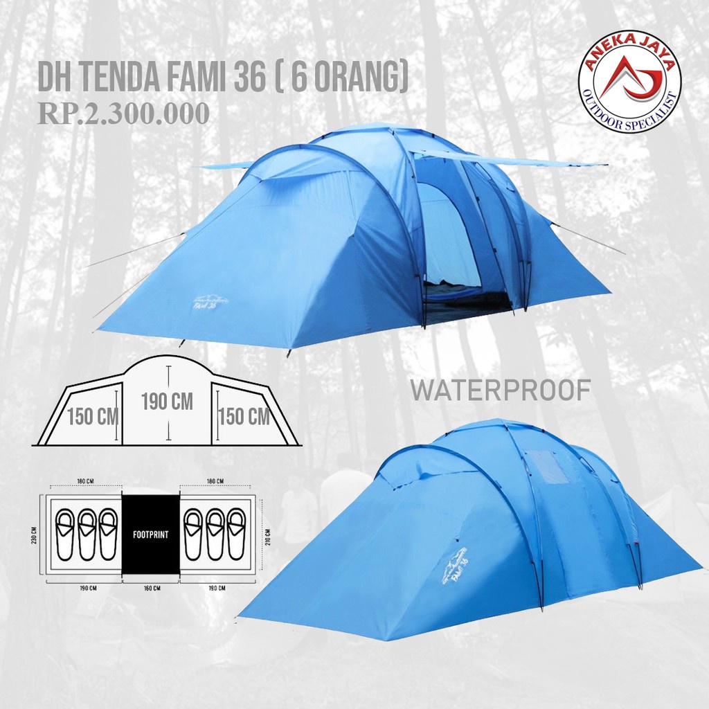 Jual DH TENDA FAMI 36 ( 6 ORANG) | Shopee Indonesia