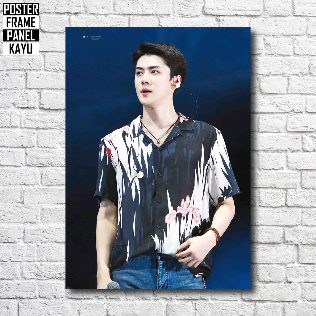 Jual Poster EXO Sehun Frame Kayu Solid A4 SHN018 | Shopee Indonesia