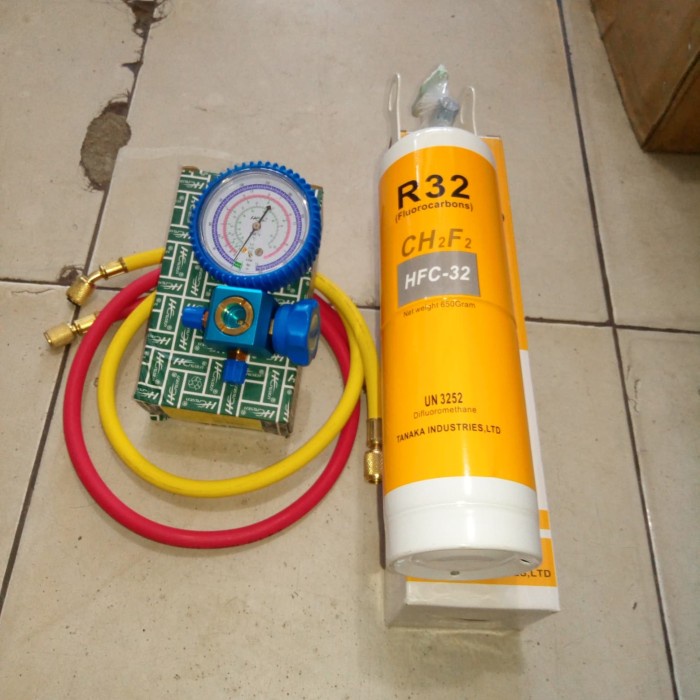 Jual paket isi freon Ac R32 kemasan.kaleng | Shopee Indonesia