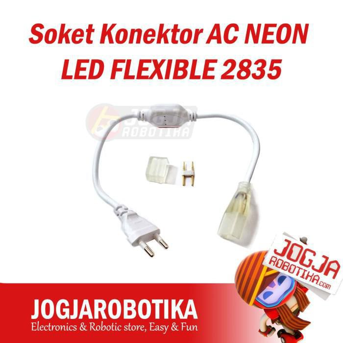 Jual Soket Konektor AC NEON LED FLEXIBLE 2835 | Shopee Indonesia
