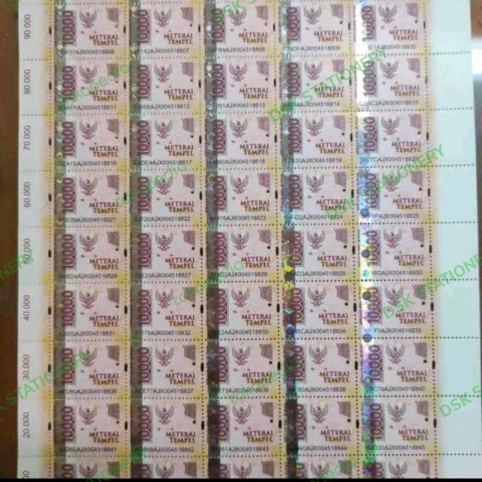 Jual perangko pos/Metrai asli 10000 asli | Shopee Indonesia