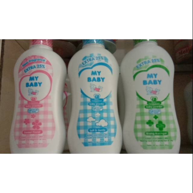 Jual MY BABY POWDER PINK, BIRU, HIJAU, KUNING 150g | Shopee Indonesia