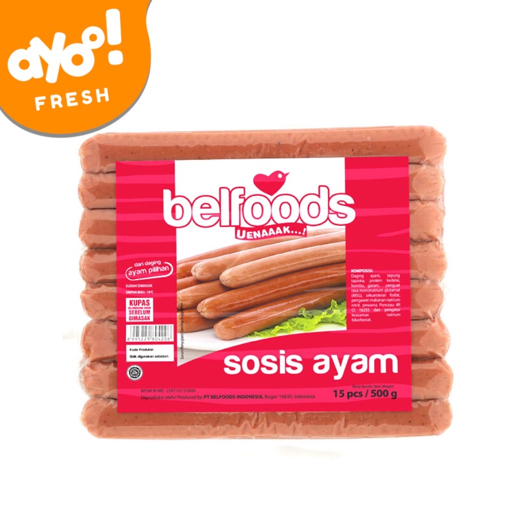 Jual Belfoods Uenaak Sosis Ayam 475 g Pack | Shopee Indonesia
