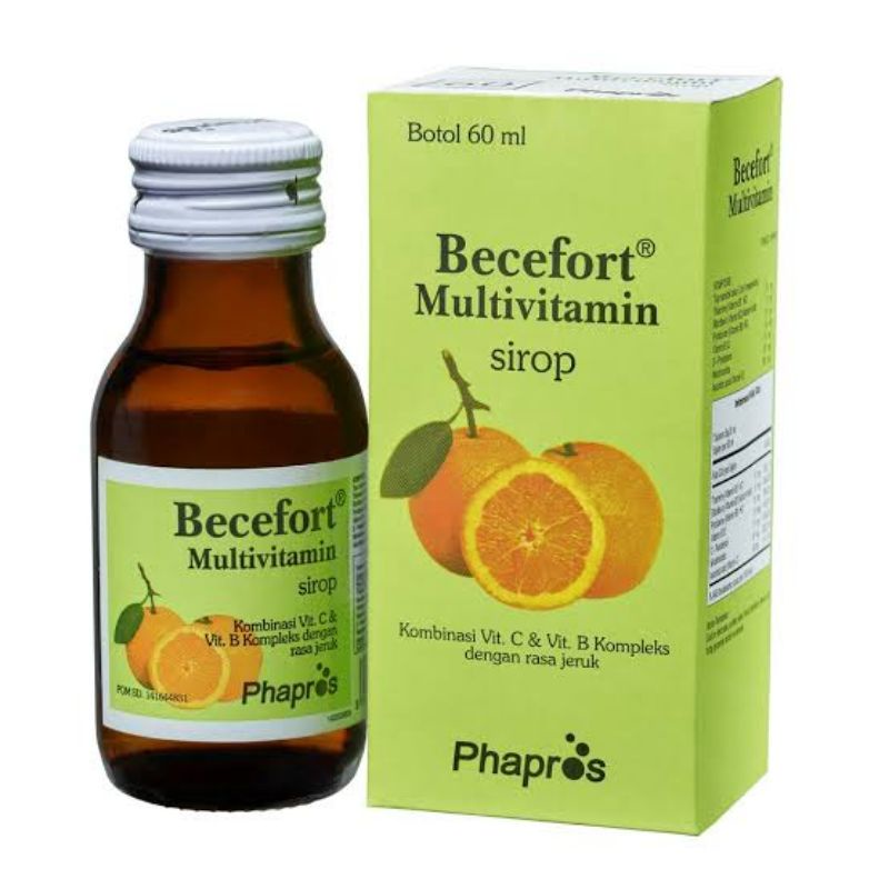 Jual becefort syrup sirup sirop syr 60ml 60 ml multivitamin B kompleks ...