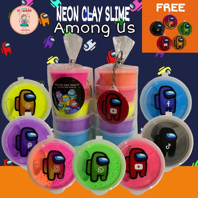 Jual Neon Clay Slime Set/Slime Original/Slime Tofu/Slime Variasi Set ...