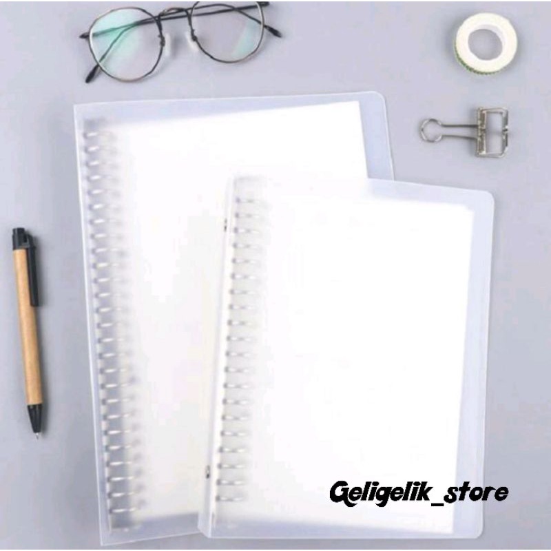 Jual COVER BINDER PLASTIK RING TRANSPARAN A5 (TANPA FILE BINDER)/ MAP ...