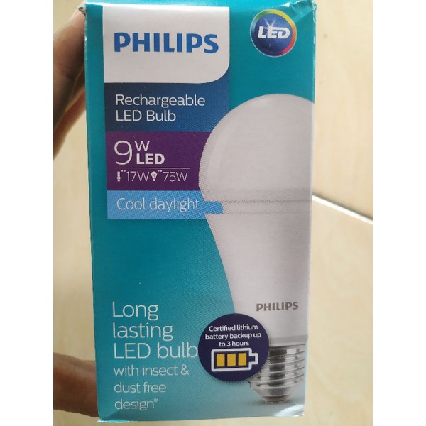 Jual PHILIPS Lampu LED Emergency Rechargeable 9/7.5W dan radiantline 8/11 watt | Shopee Indonesia