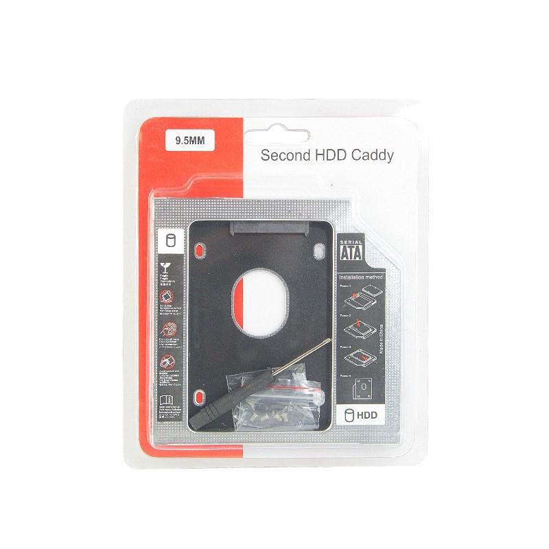 Jual SSD HDD Caddy Slim 9.5mm SATA DVD Slot Hardisk | Shopee Indonesia