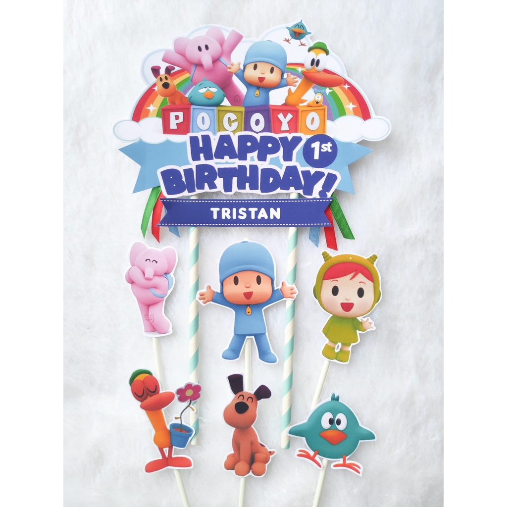 Jual Cake Topper Pocoyo / Topper kue Pocoyo / Hiasan kue Pocoyo ...